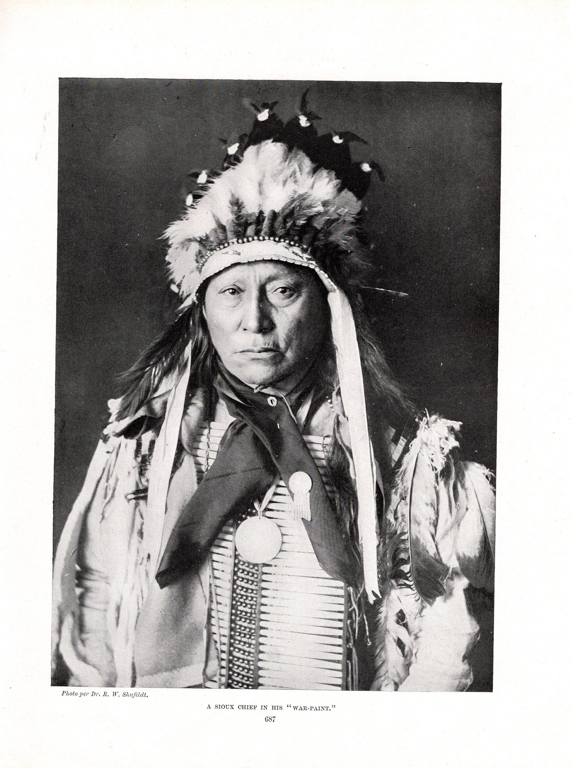 Sioux Chief Antique Photo Print - 1910 American Indian Portrait - Etsy