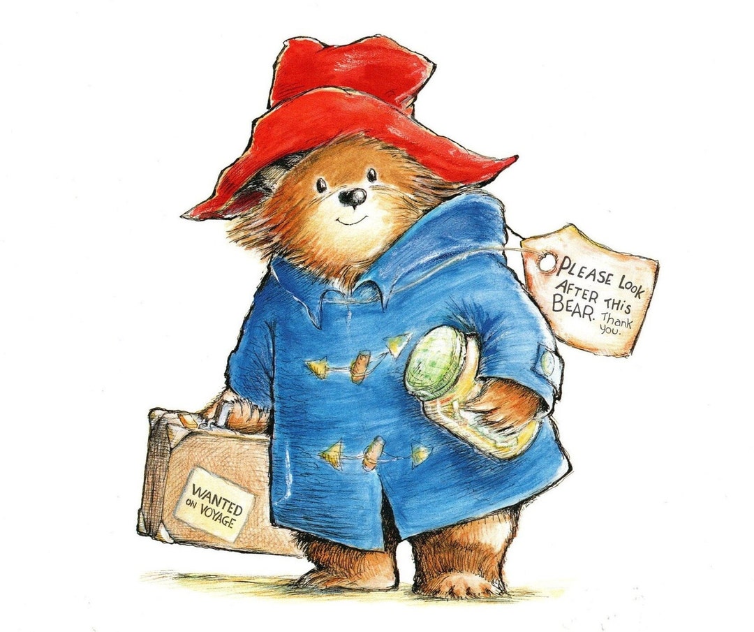 Paddington Bear Vintage Print: Delightful Children's Nursery Art - Etsy