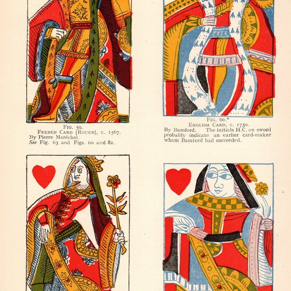 18th Century Playing Cards - Etsy