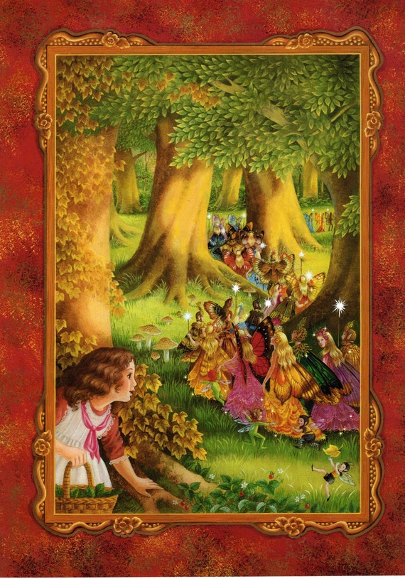 Shirley Barber Original Vintage Fairies Large Print Fairy Etsy