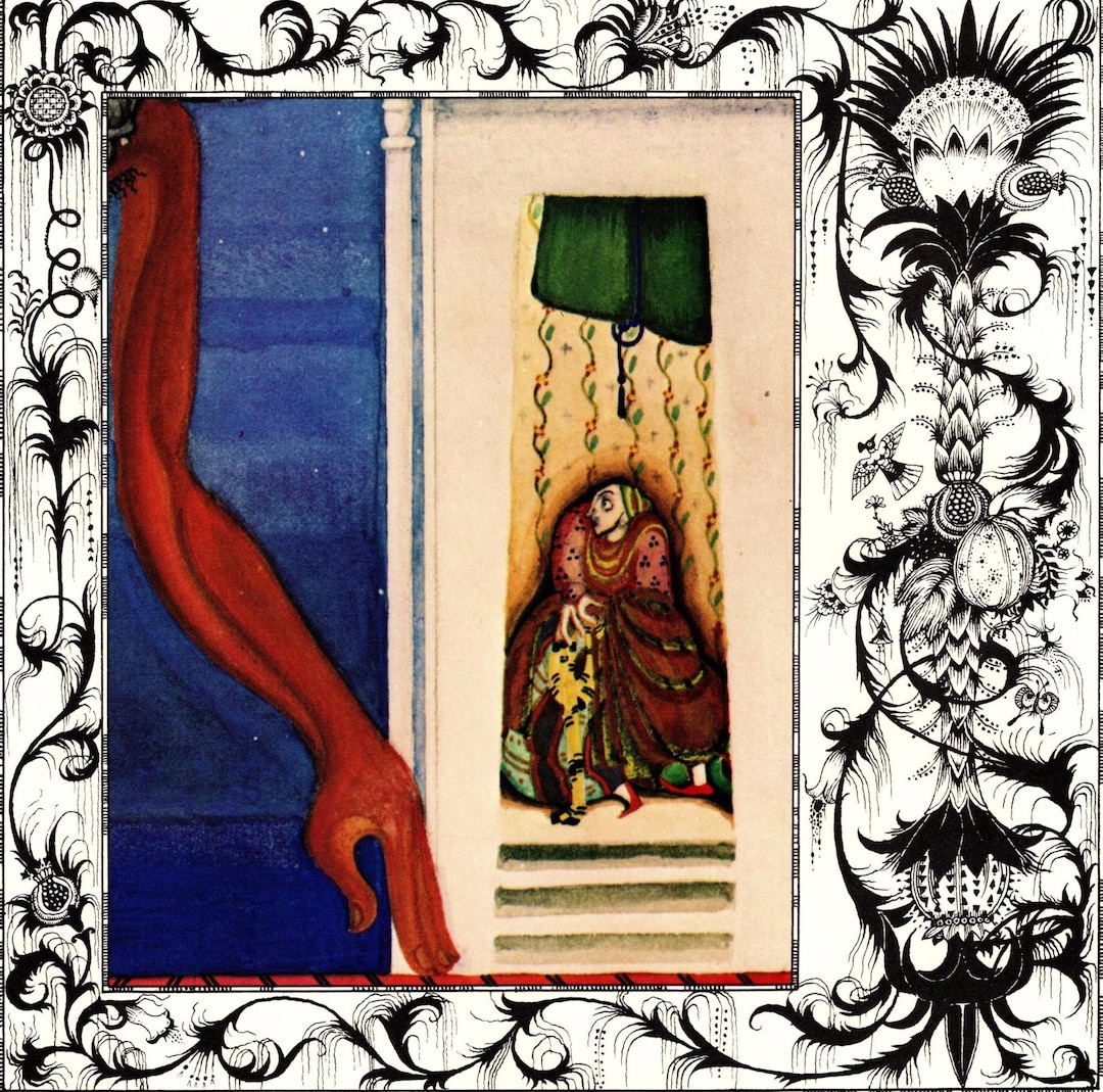 1977 KAY NIELSEN Original Vintage Print – “A Thousand and One Nights ...