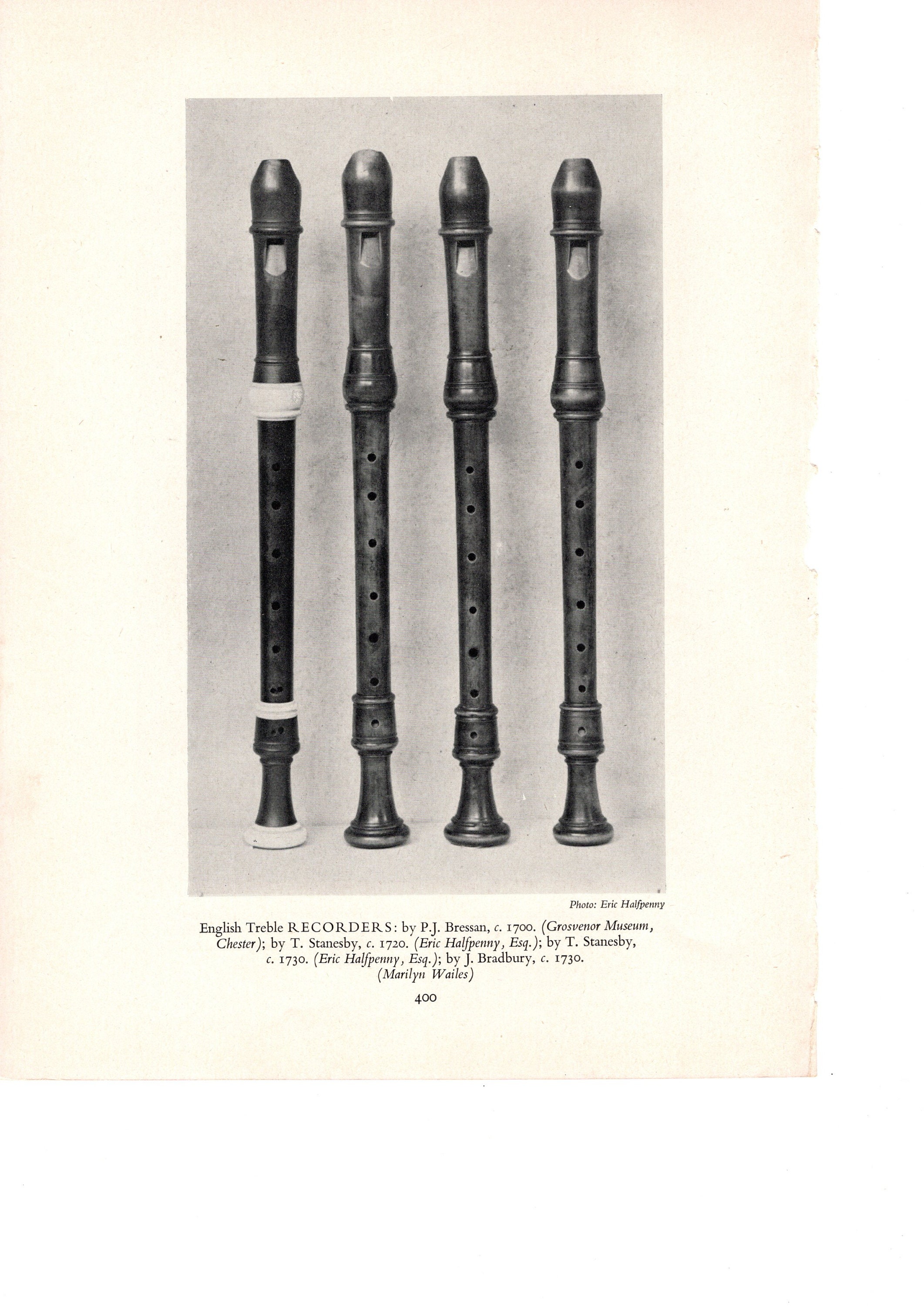 1958 Original 2-sided Print Oboes & English Treble Recorders | Etsy