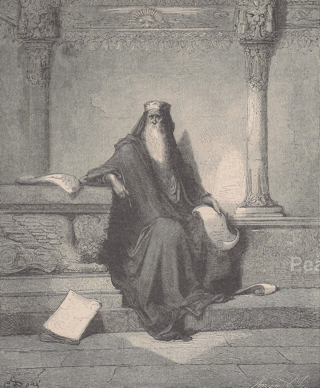 Gustave Doré "solomon" Antique Bible Print, 1891 - Etsy