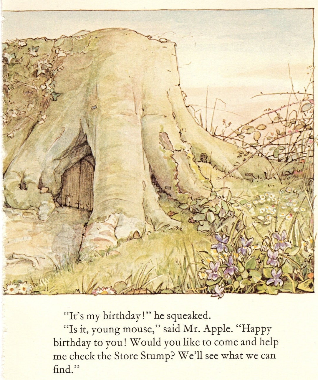 Brambly Hedge "spring Story" Original Jill Barklem Vintage Print - Cute ...