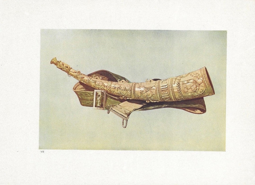 1921 Oliphant Hunting Horn Print – Antique Music Room Decor - Etsy ...