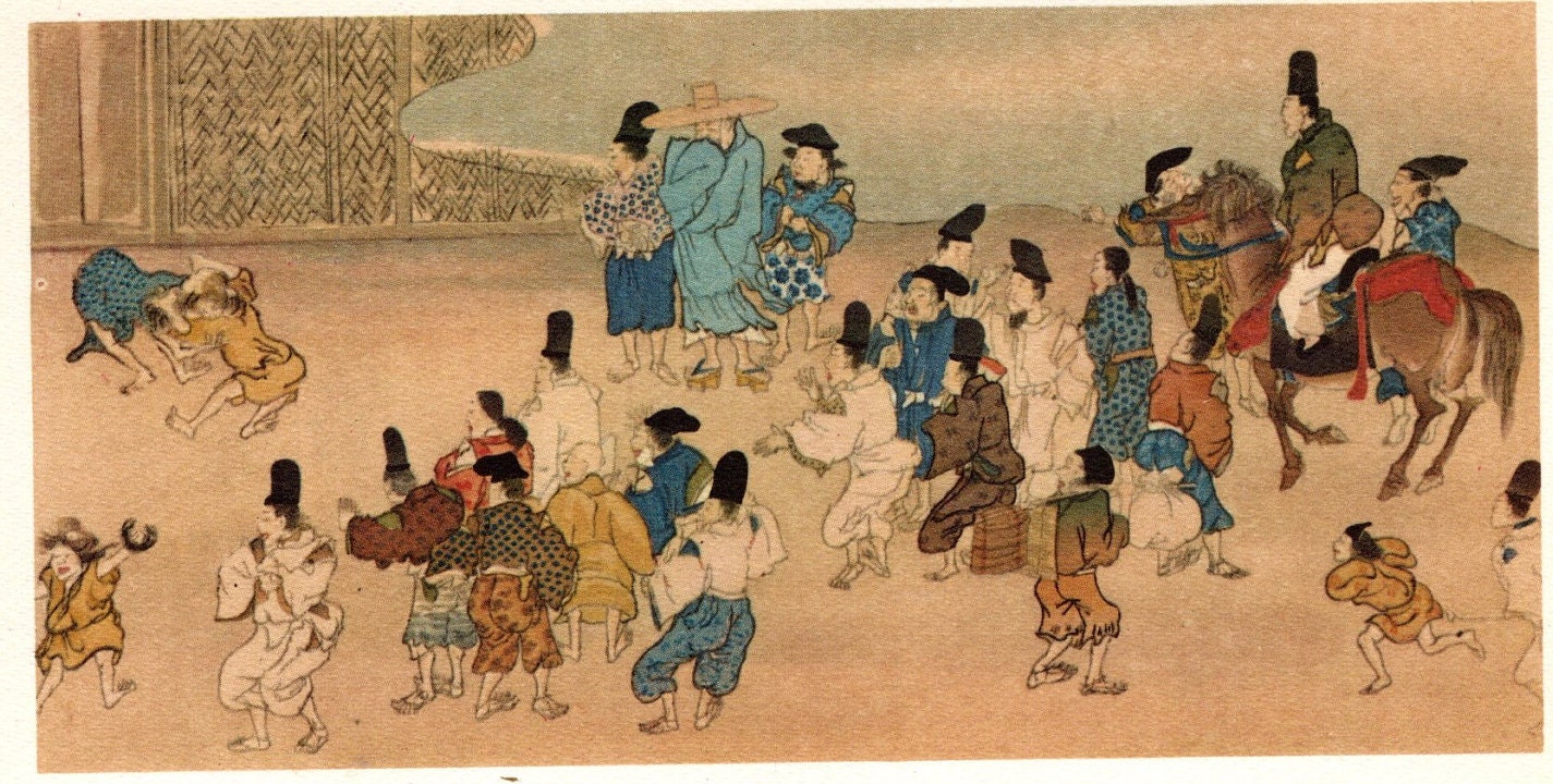 Antique Japanese Handscrolls Original Vintage Print Children - Etsy