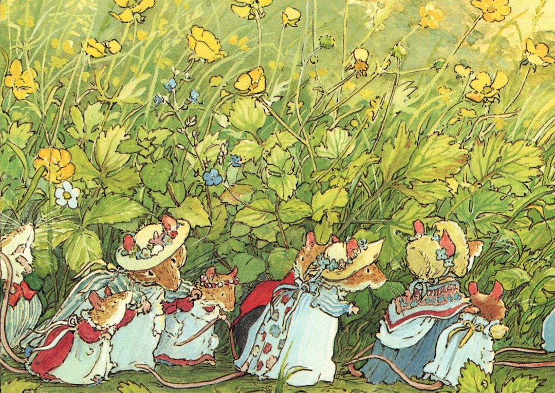 Jill Barklem BRAMBLY HEDGE Original Vintage 2-sided Print 1999 – Cute ...
