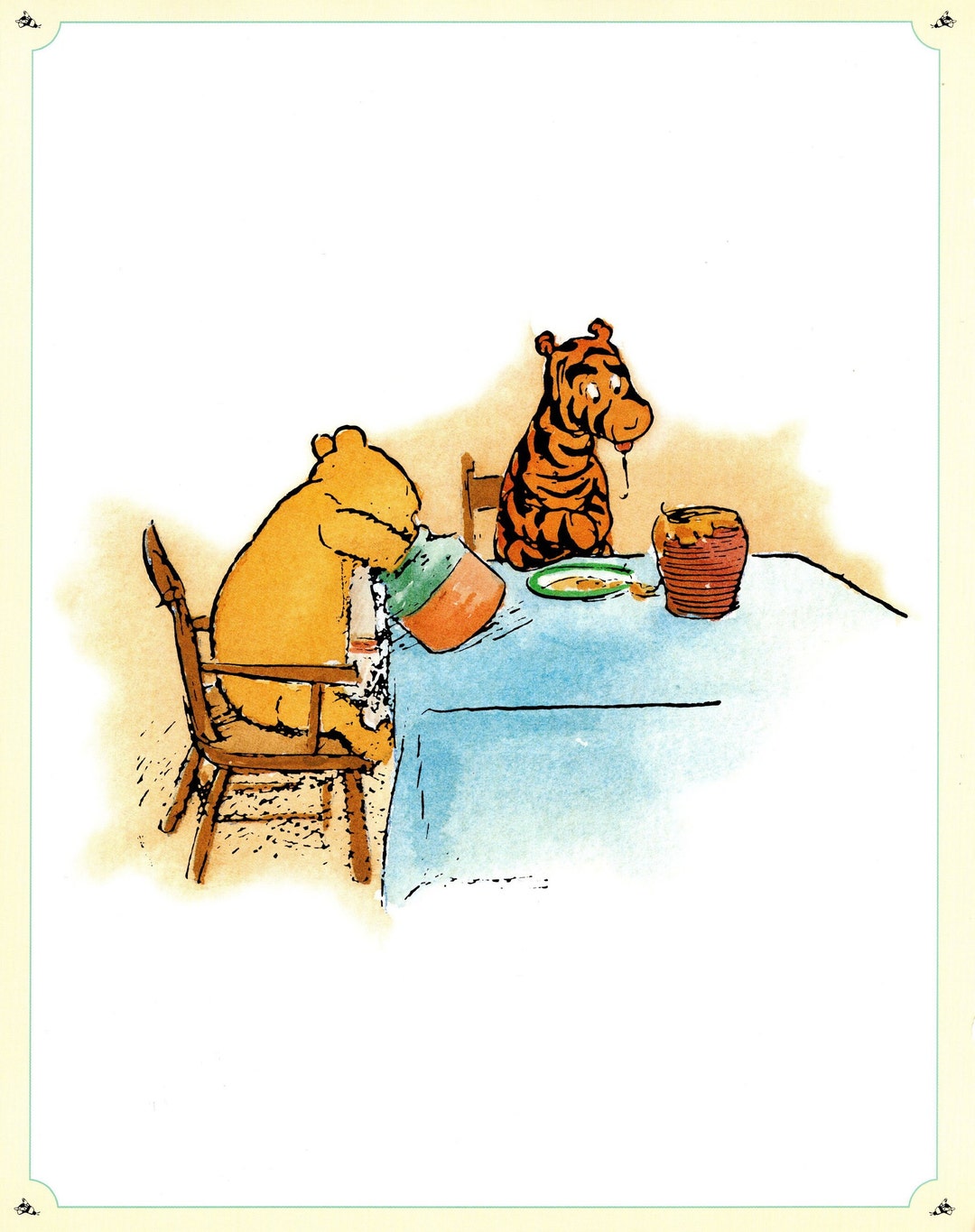 Winnie the Pooh and Friends Original Large Vintage Print Tigger Ernest ...