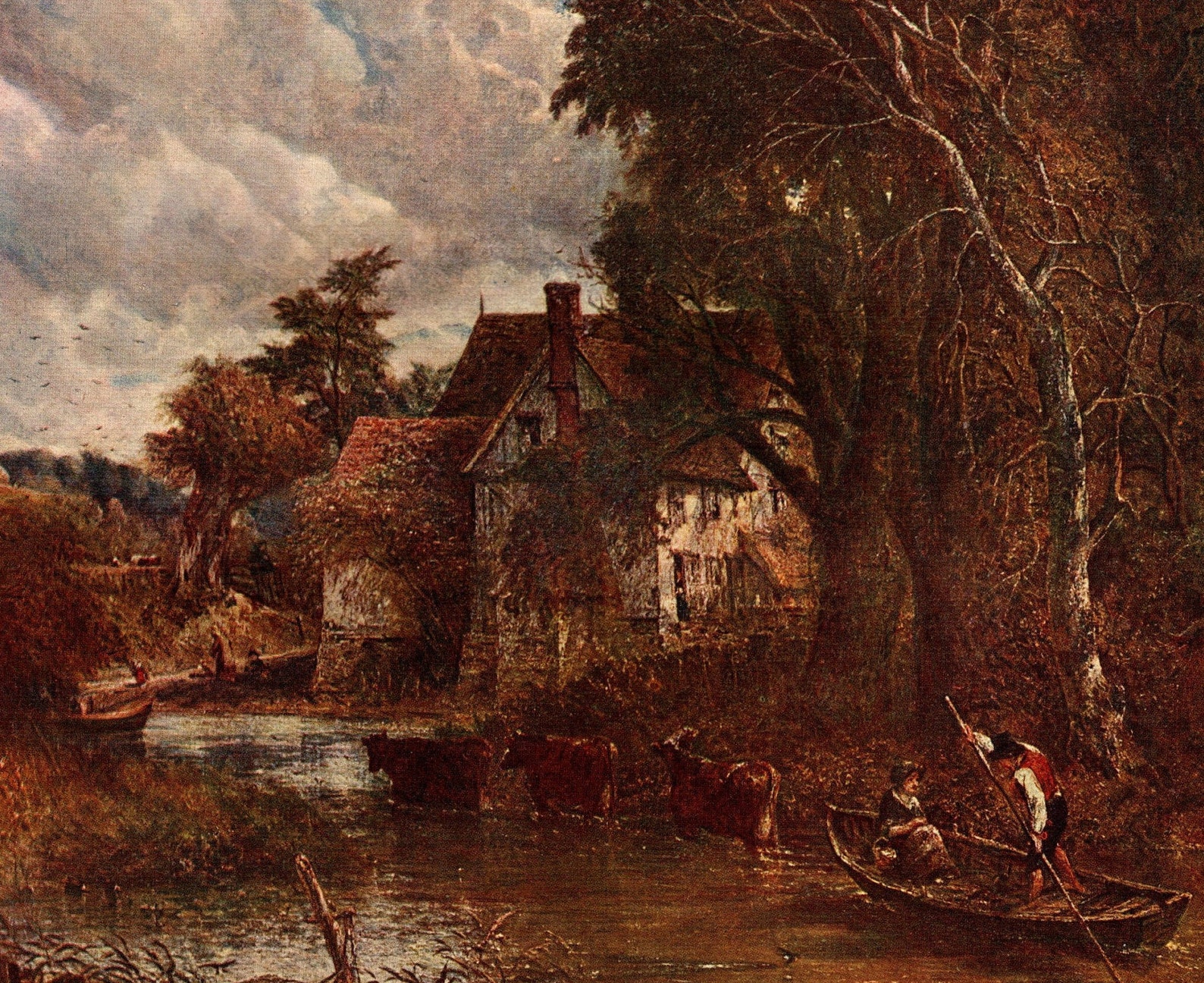 1910 Constable "the Valley Farm" Antique Tipped-in Print - Etsy
