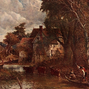1910 Constable "the Valley Farm" Antique Tipped-in Print - Etsy
