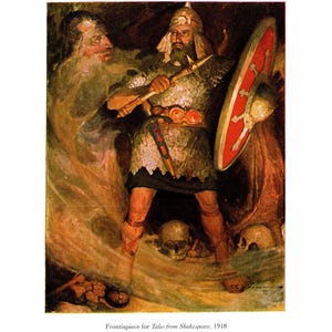 Vintage Macbeth Print: Schoonover & Rhead Illustration, Shakespeare Art ...