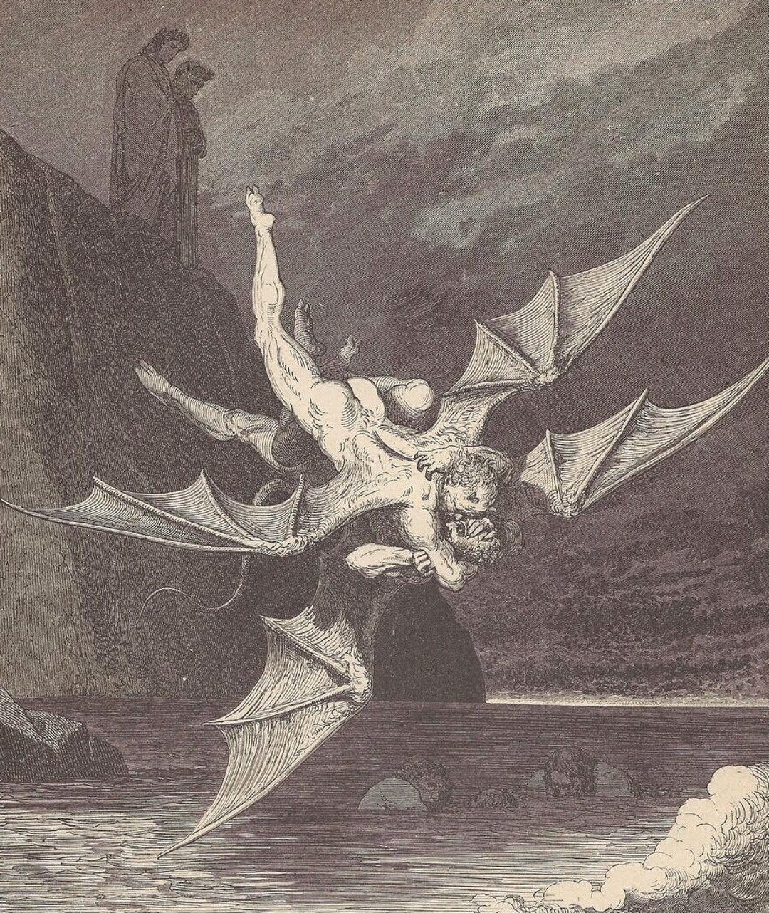 1887 Rare GUSTAVE DORÉ “dante’s Inferno” Original Engraving - Antique ...