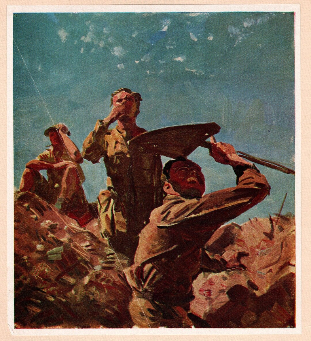 1942 Original WWII RAAF at War Original Print – Raid Watchers - No. 450 ...