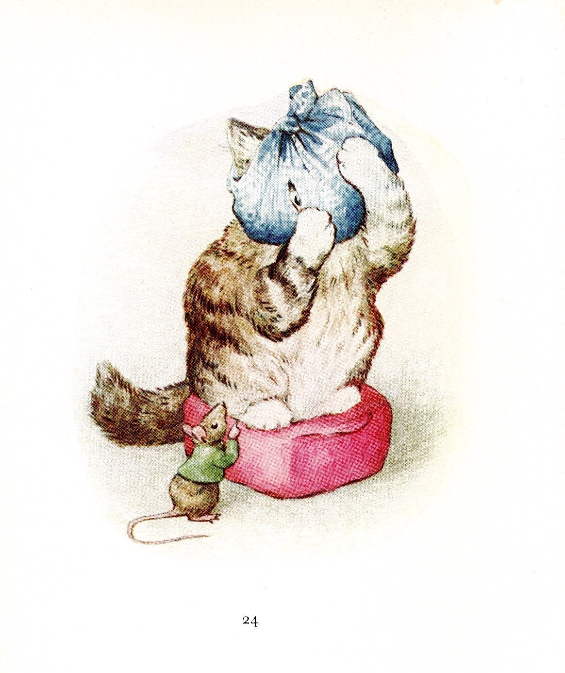 Beatrix Potter the Story of Miss Moppet 1970s Original Vintage Print ...