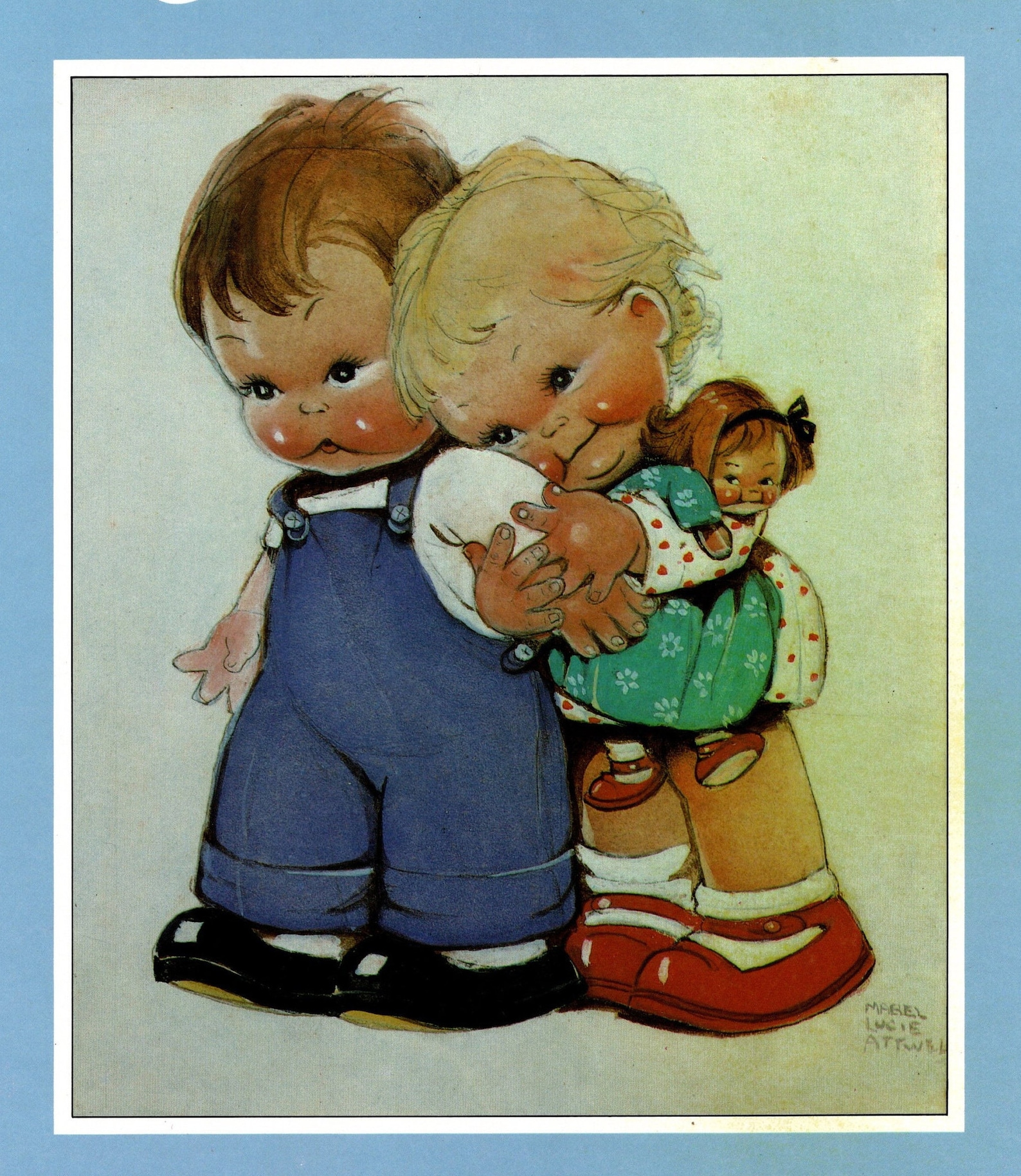 Mabel Lucie Attwell Book Cover: 1988 Children's Illustration Art - Etsy