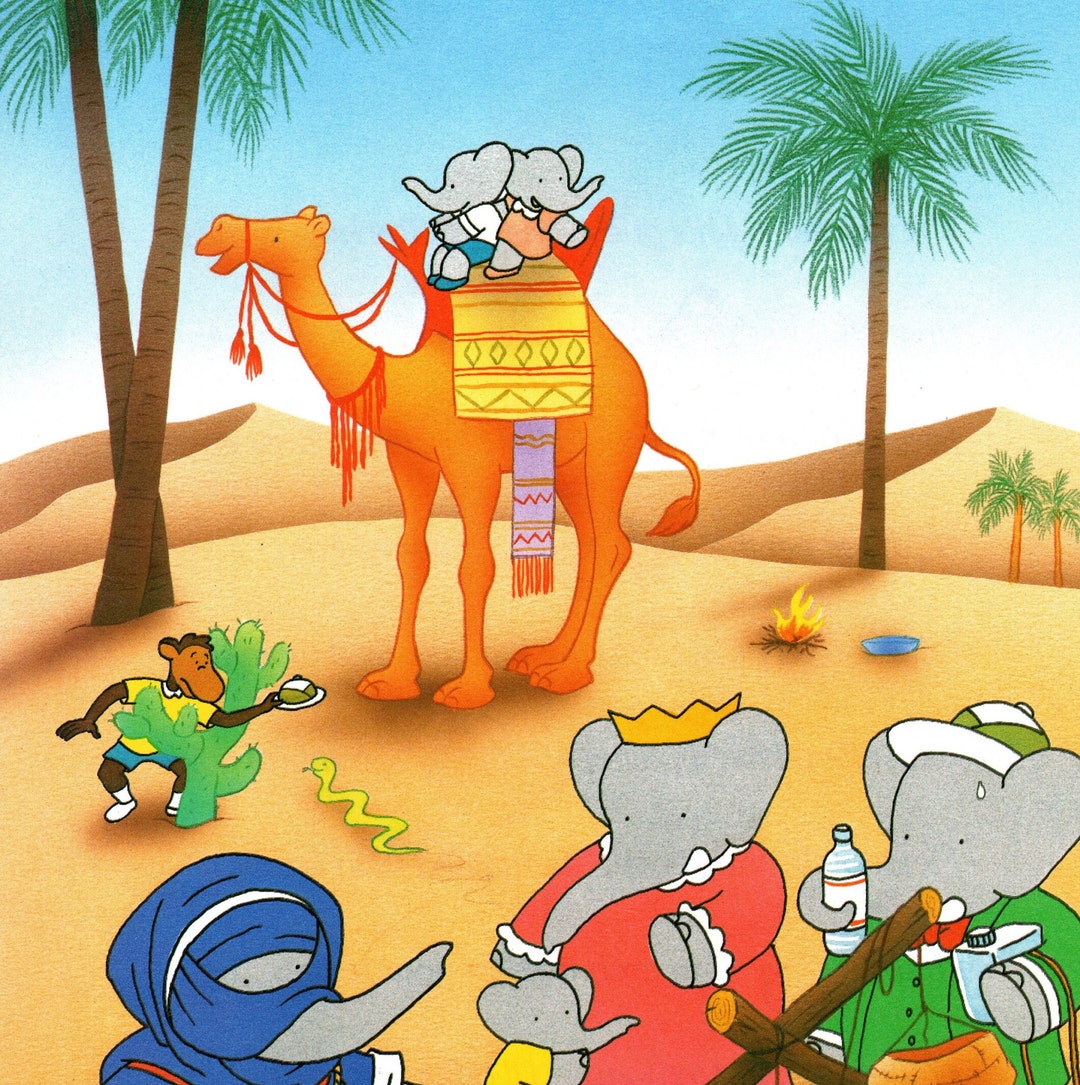 1991 Babar and His Friends Tour Babarland Large Original Vintage Print ...