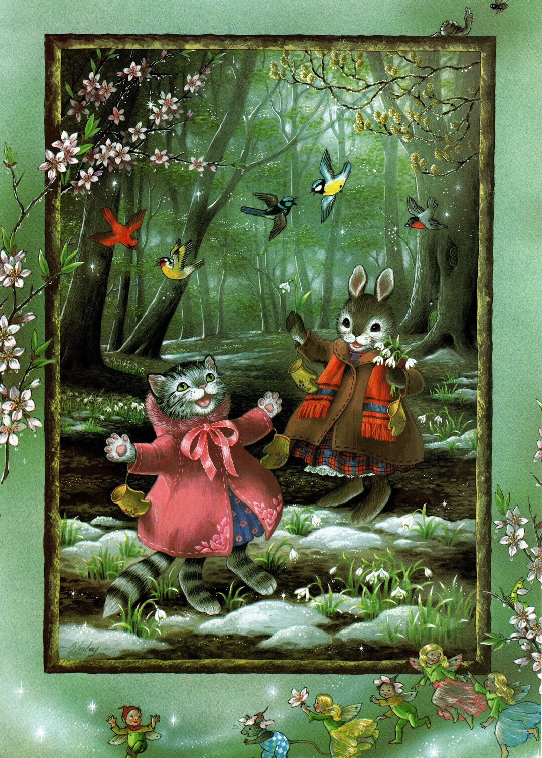 Shirley Barber Original Vintage Print Tales From Martha B Rabbit ...