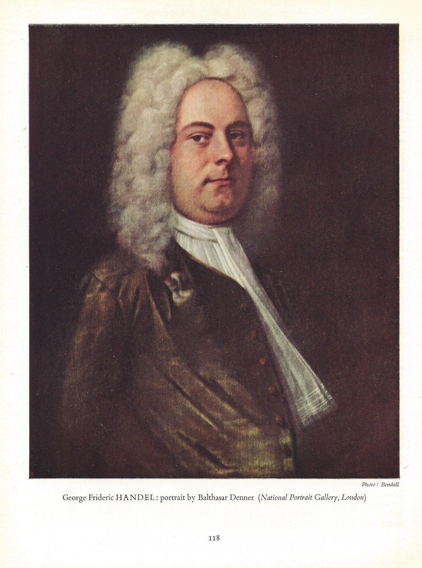 1958 Original print George Frideric HANDEL portrait | Etsy