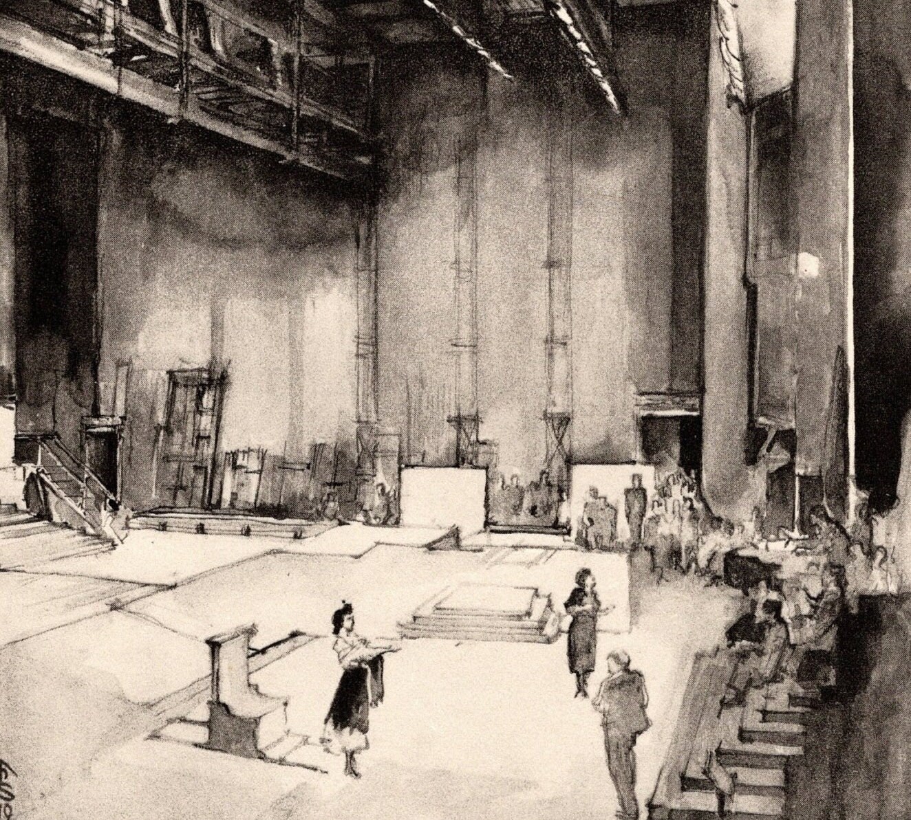 Vintage Vienna Opera House Original Print Aida Stage - Etsy