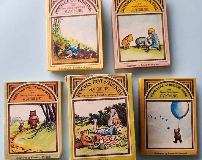 Vintage Winnie-the-pooh Mini Book Collection - Set of 4 Books – Classic ...