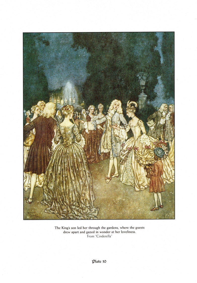 Dulac's Cinderella Print: Vintage Fairy Tale Art - Etsy