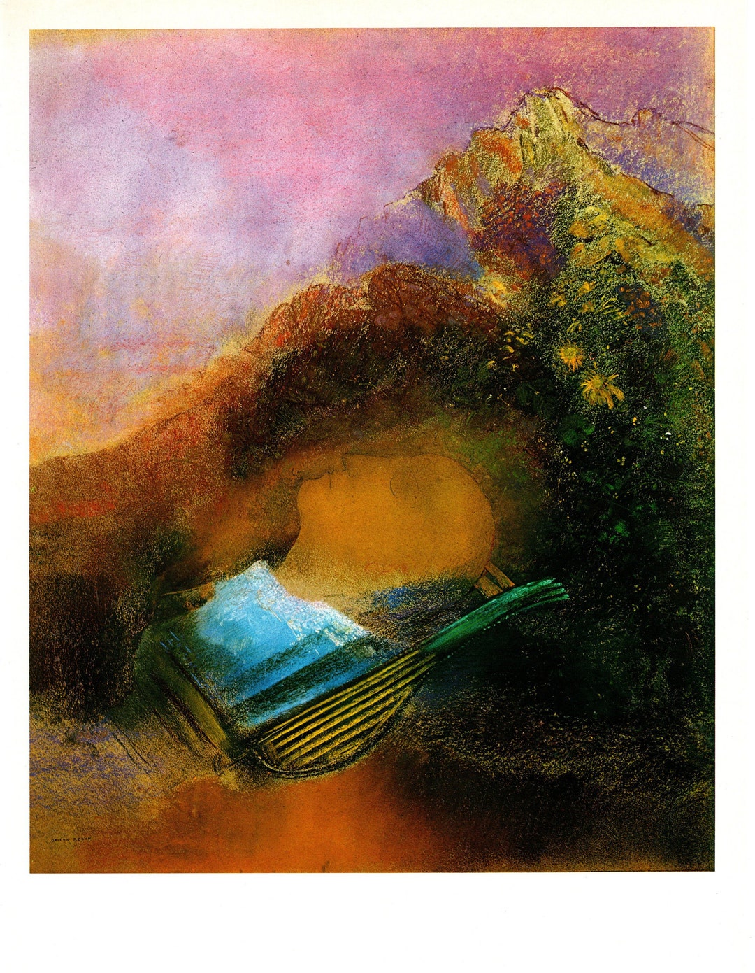 Odilon Redon "orpheus" Vintage Art Print – Symbolist Gift - Etsy