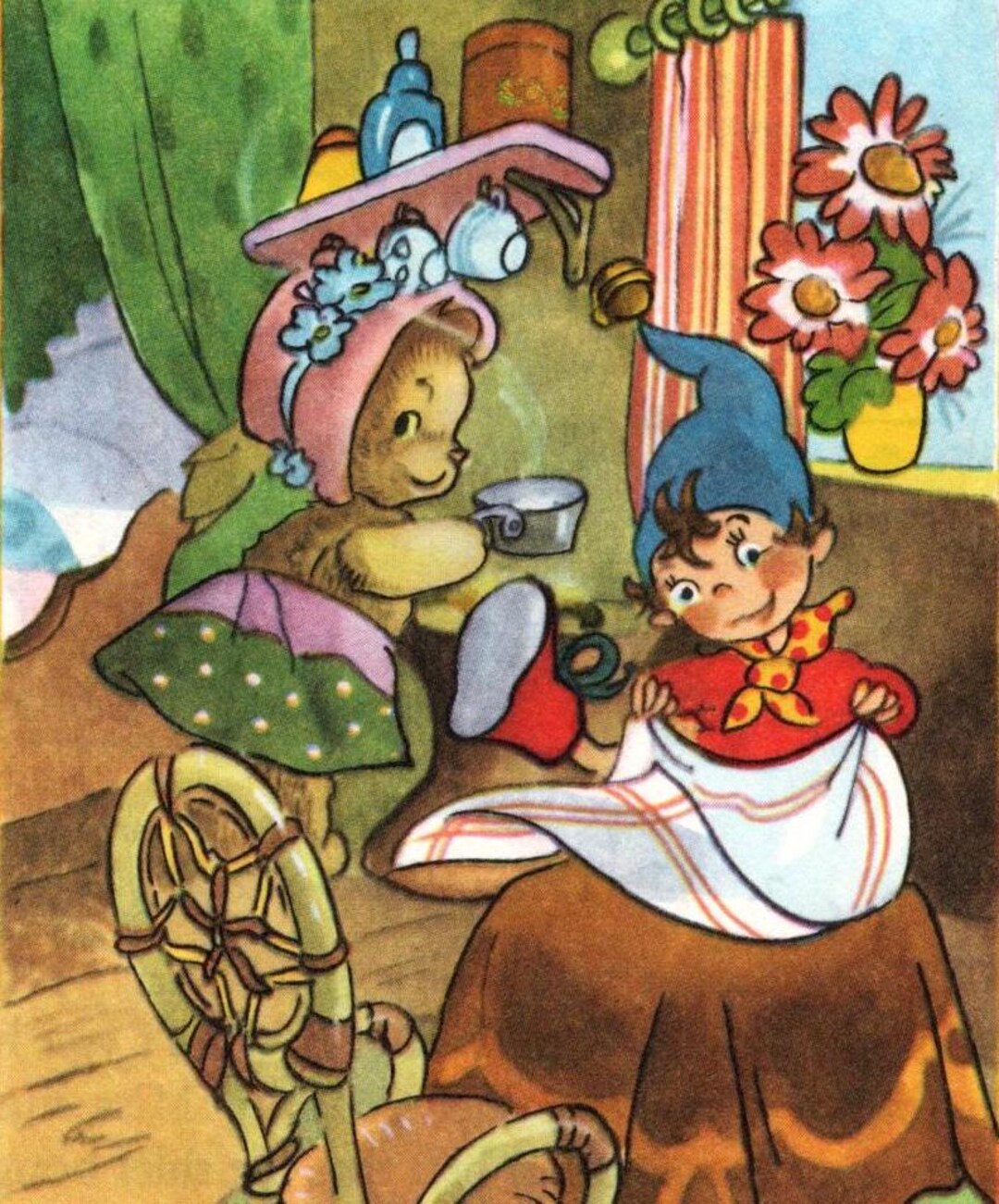 Noddy Original Book Print Vintage Nursery & Childrens Room Art 2 Sizes ...