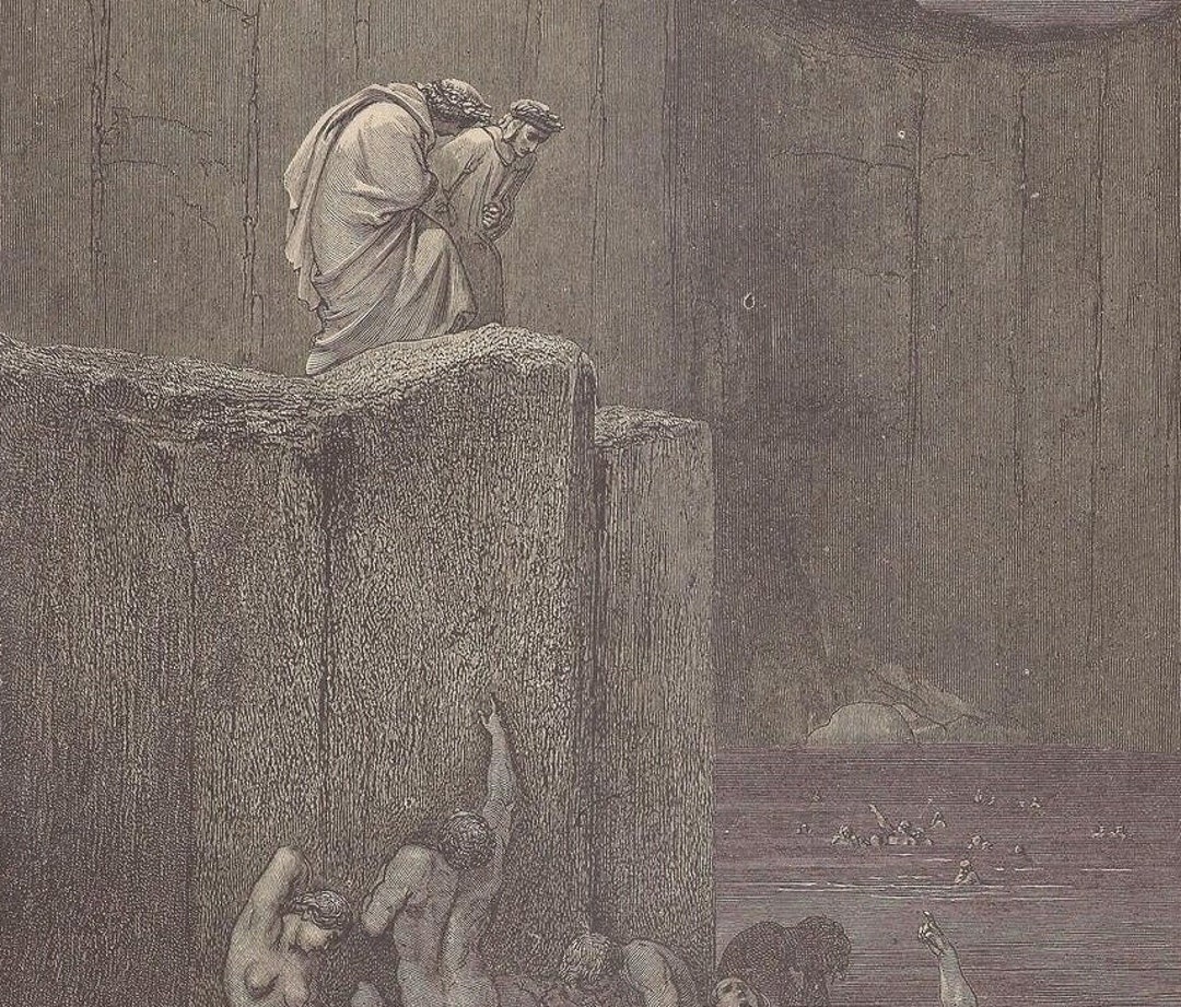 Gustave Doré "dante's Inferno" Antique Engraving - 1887 Biblical Print ...