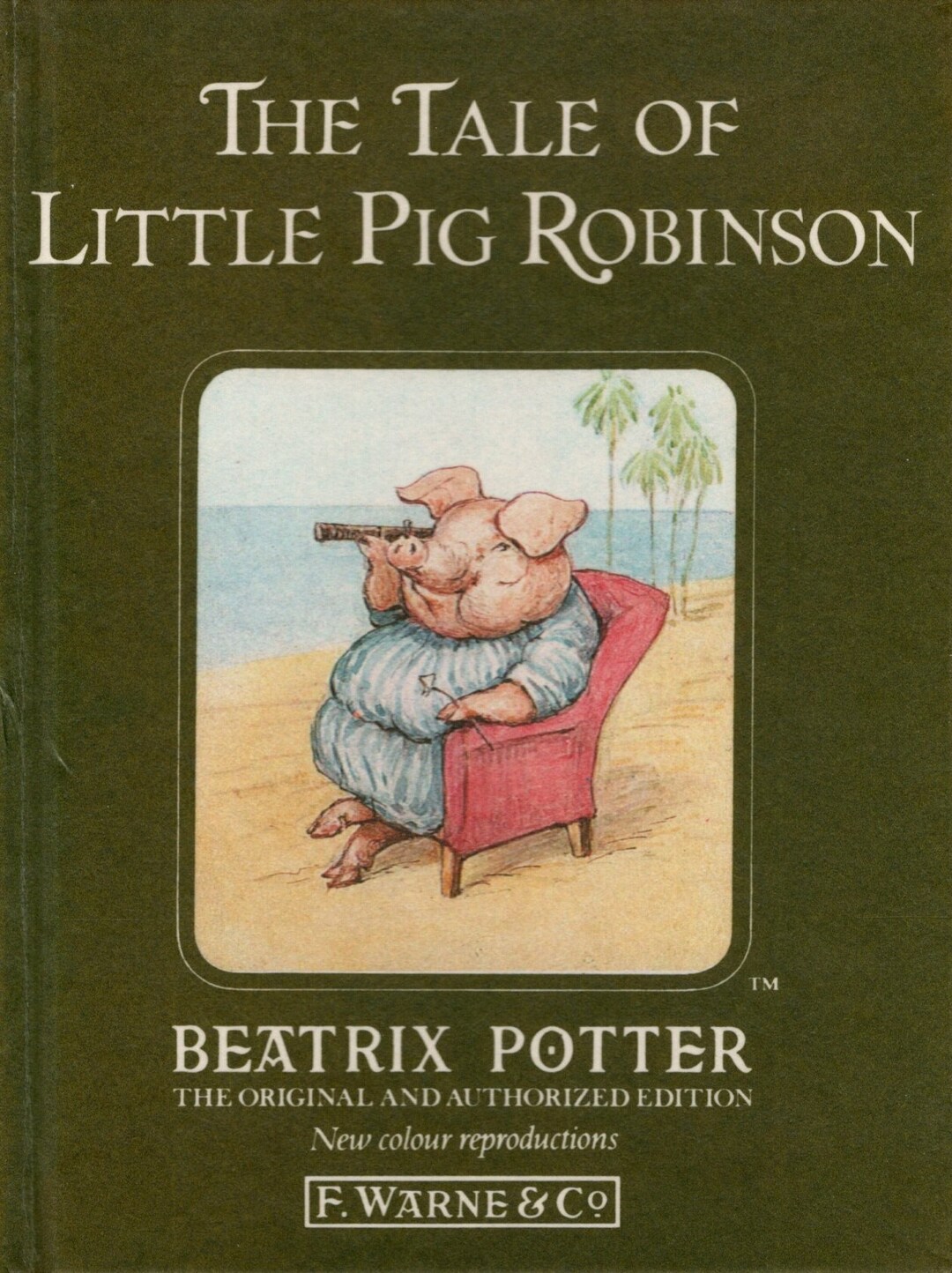 Little Pig Robinson Beatrix Potter BOOK COVER - 1987 Vintage ...