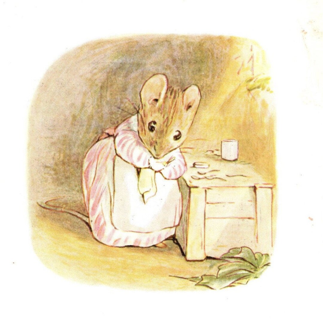 1910 Beatrix Potter the Tale of Mrs Tittlemouse Original 2-sided Print ...