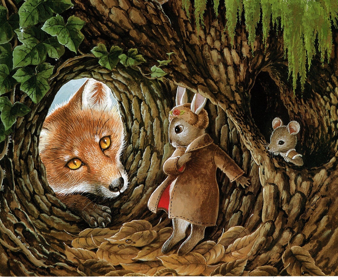 Shirley Barber Original Vintage Print the Fairies' Cook Martha B Rabbit ...