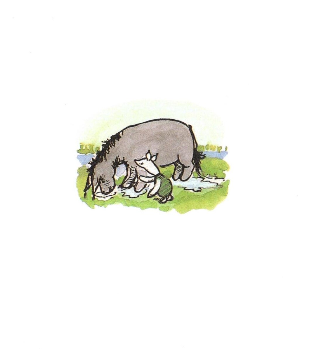 Vintage Winnie the Pooh Print: Shepard Illustration, Nursery Art - Etsy