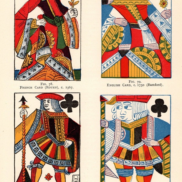 18th Century Playing Cards - Etsy