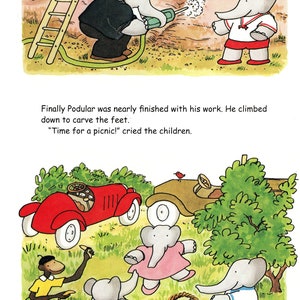 Babar the Elephant's Birthday Surprise Original Large 2-sided Vintage ...