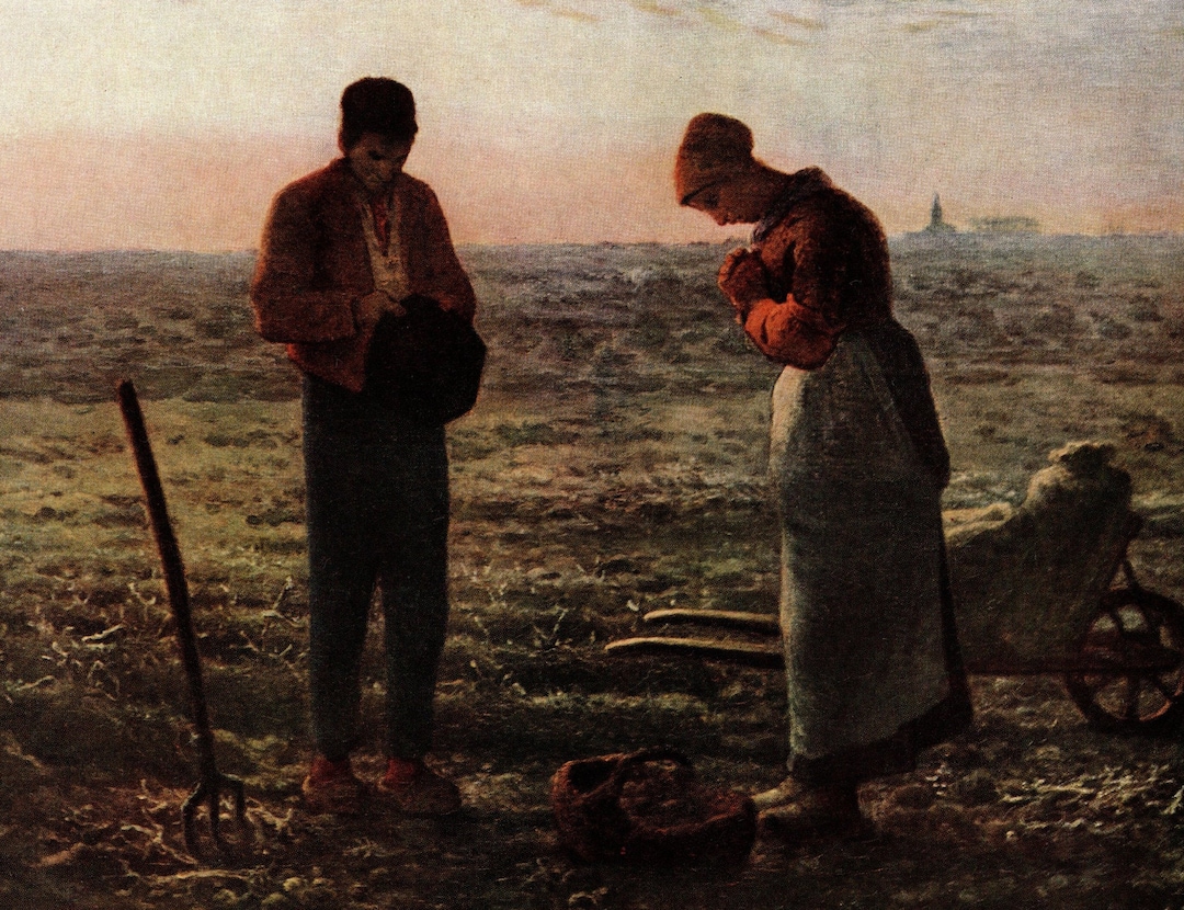 Jean-francois Millet "the Angelus" Rare 1934 Original Vintage Large Tip-in Print - Unique Gift ...