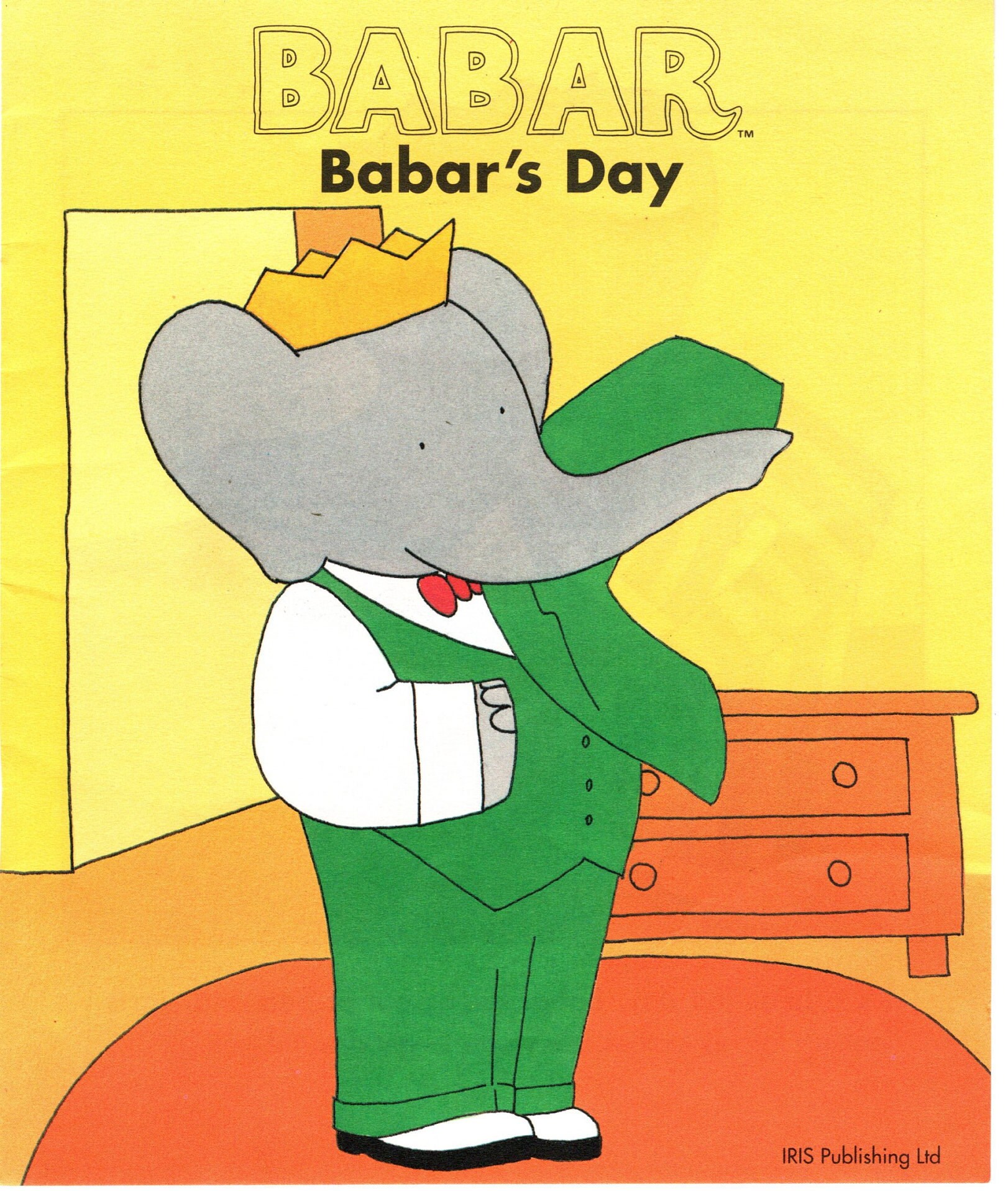 1990 Babar the Elephant Original Vintage 2-sided Print - Etsy UK