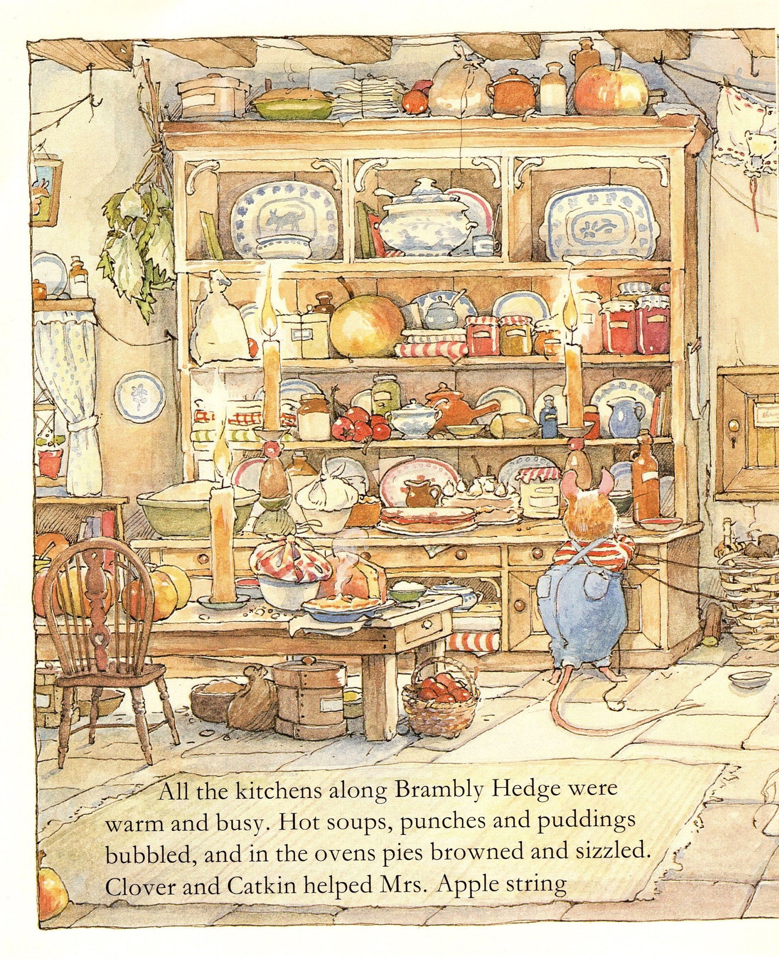 Brambly Hedge Vintage Print: Jill Barklem Mice Illustration, 1988 - Etsy