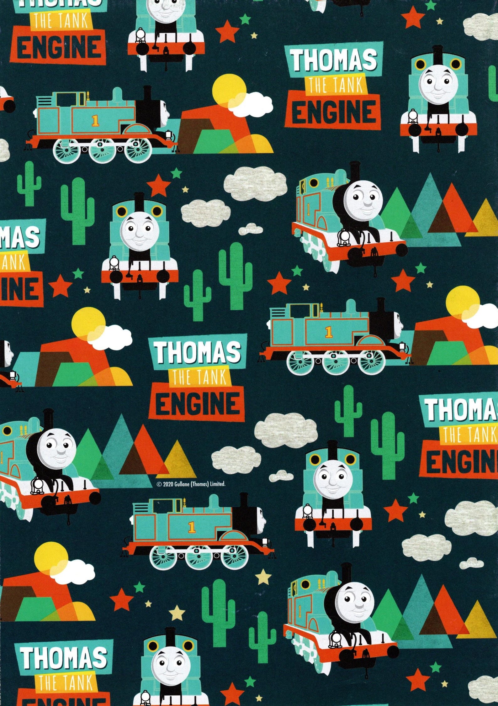 THOMAS THE TANK Engine Wrapping Paper X4 - Colorful Kids Gift Wrap ...