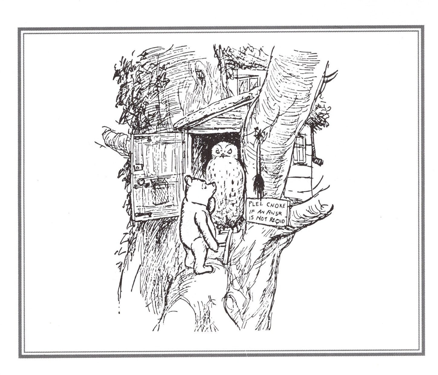 Baby Winnie The Pooh Black And White