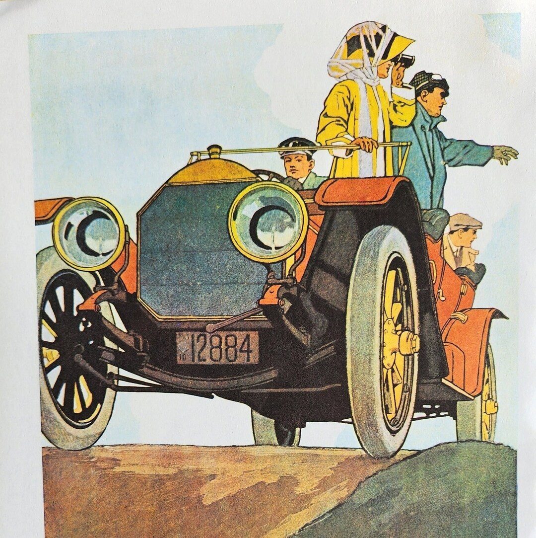 Antique American Auto Ad - Pierce-arrow & Baker Automobiles - Large ...