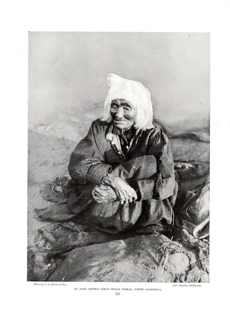 1910 Aged ARNOLD YOKUT INDIAN Woman North California - Etsy