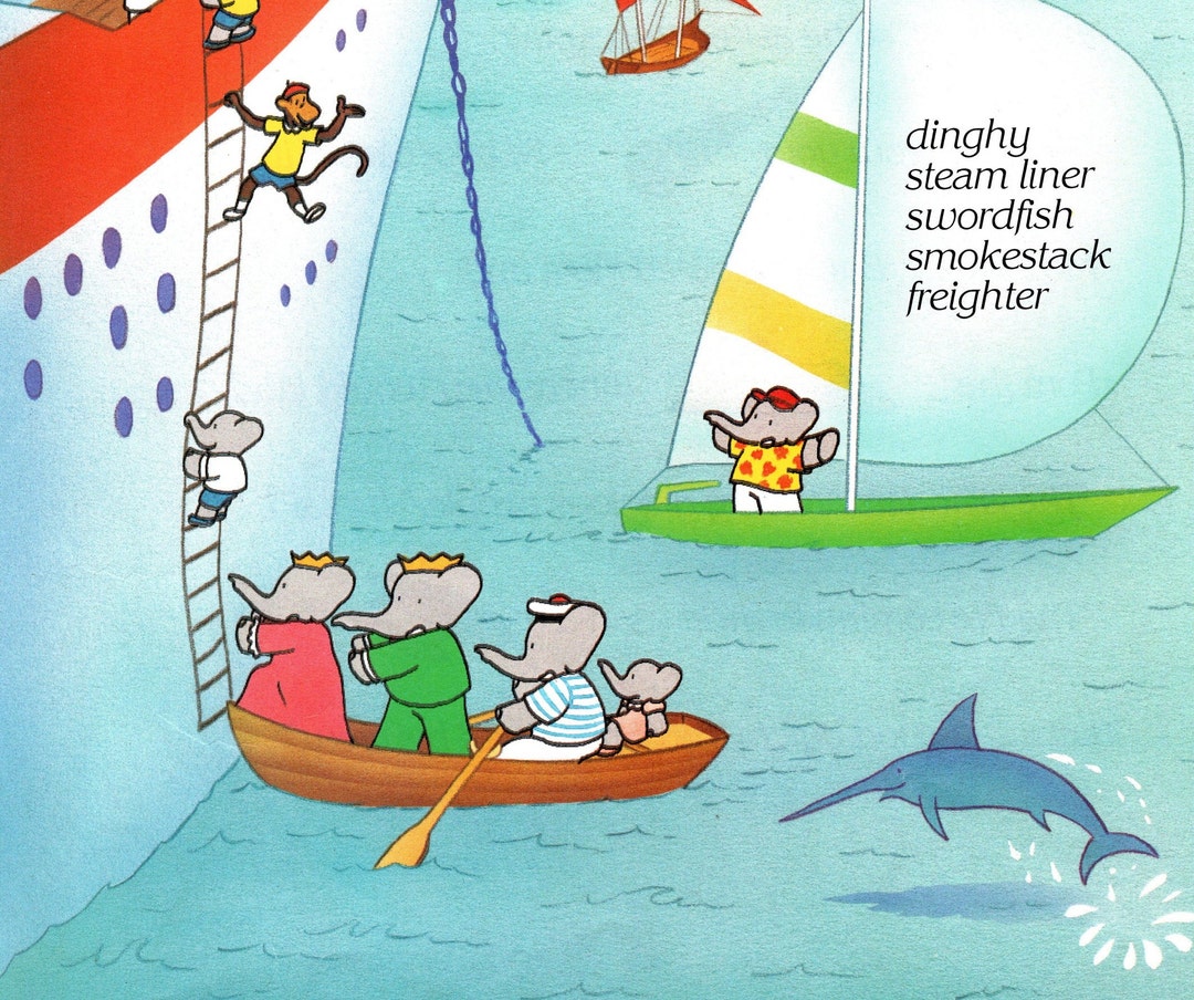 1991 Babar and His Friends Tour Babarland Large Original Vintage Print ...
