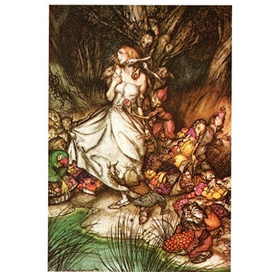 Arthur Rackham goblin Market Original Vintage Print Classic Literature ...