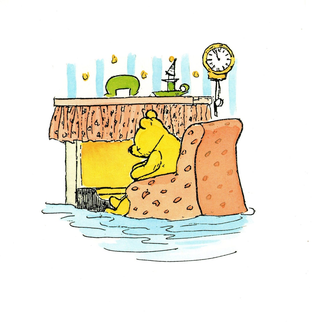 Vintage Winnie the Pooh and Friends Original Large Print - Ernest ...