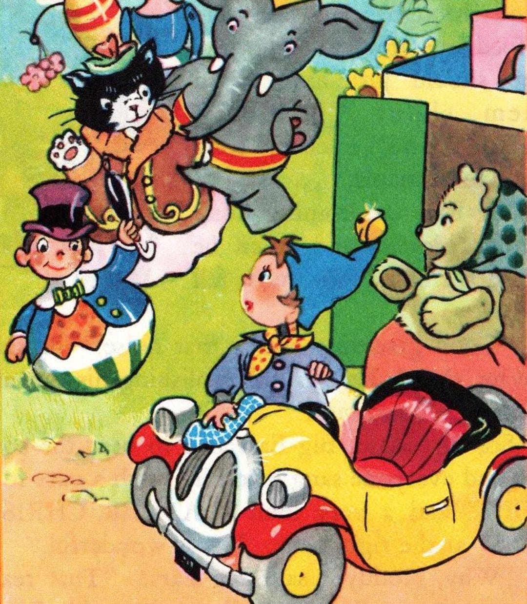 Noddy Original Book Print Vintage Nursery & Childrens Room Art Unique ...