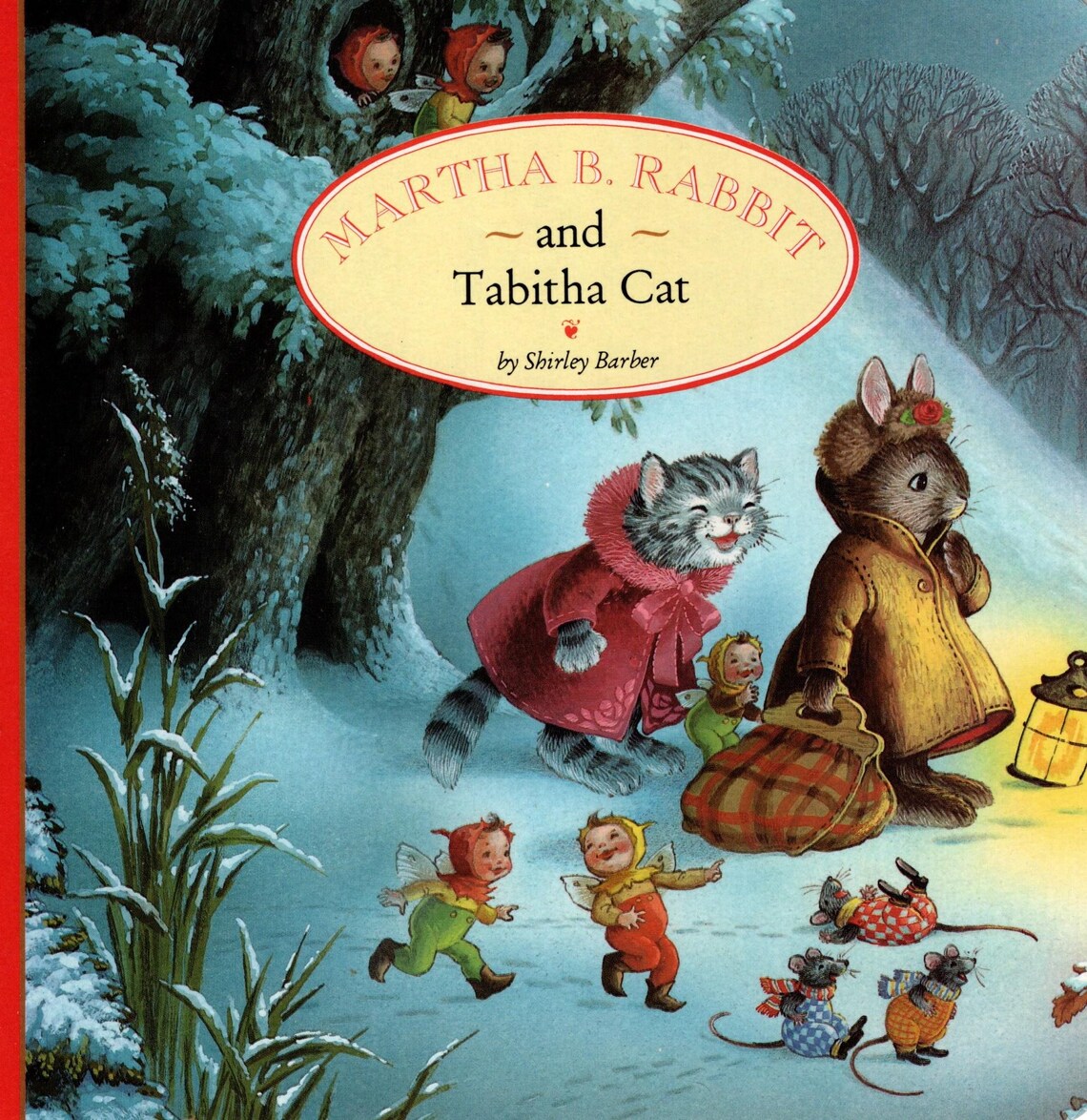 Vintage Shirley Barber Print: Martha B. Rabbit & Tabitha Cat Book Cover ...