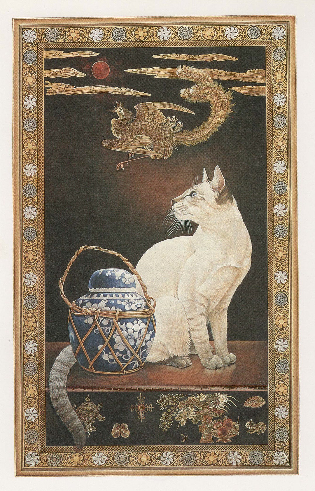 Lesley Anne Ivory “glorious Cats” 1991 – Original Vintage Print – Cat ...