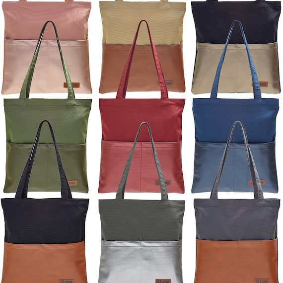 LEON Sturdy Beautiful Shopping Bag Bucket Bag Cloth Bag | Etsy