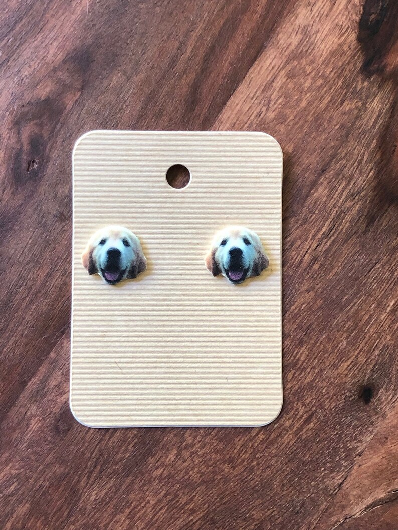 Custom Pet Earrings Cat Dog Earrings Made from Your Photo Dog | Etsy