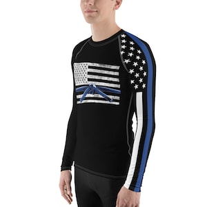 Police BJJ MMA Brazilian Jiujitsu Roll and Protect Thin Blue Line ...